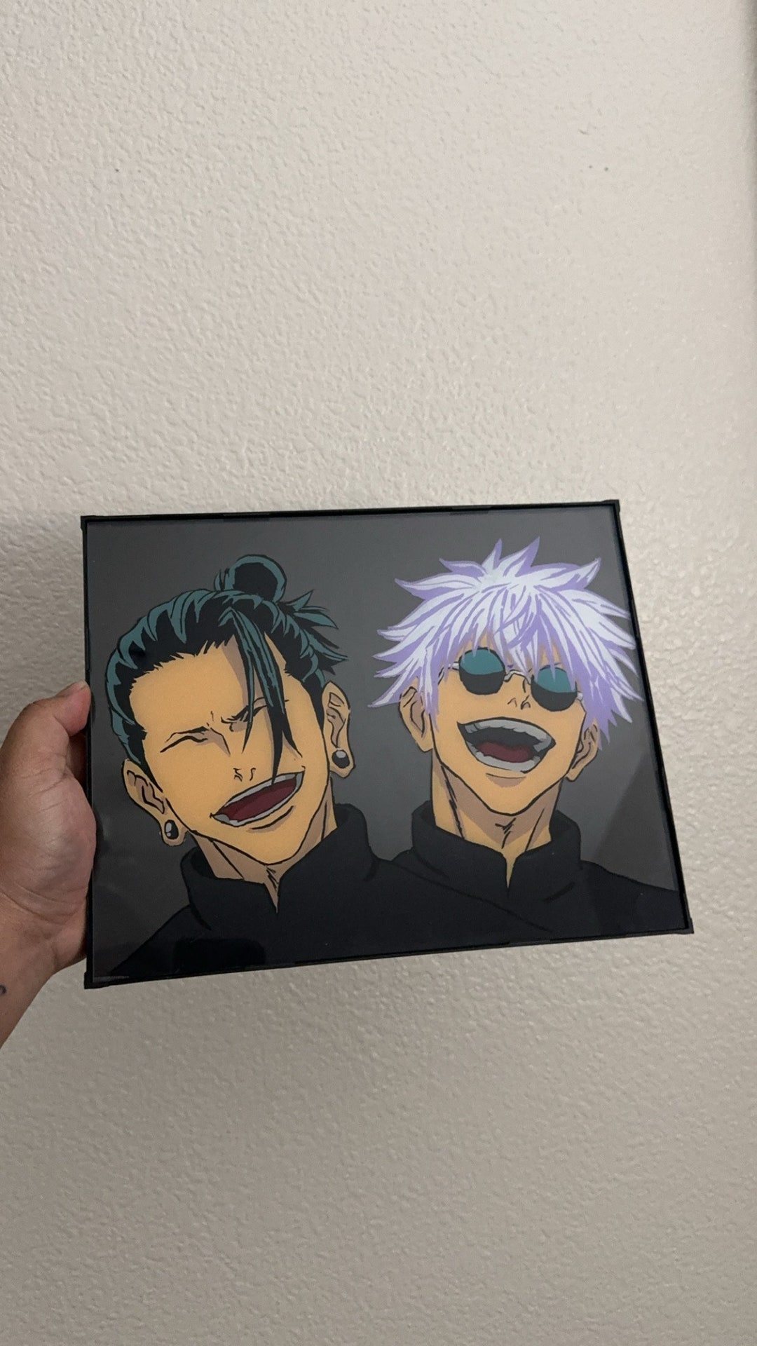 Gojo and Geto Glass Painting - Etsy