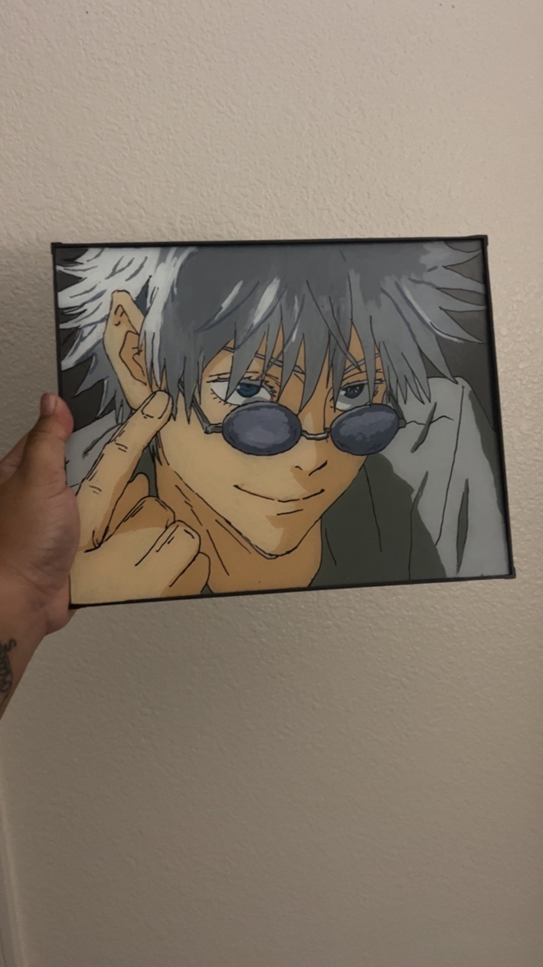 Satoru Gojo Glass Painting - Etsy