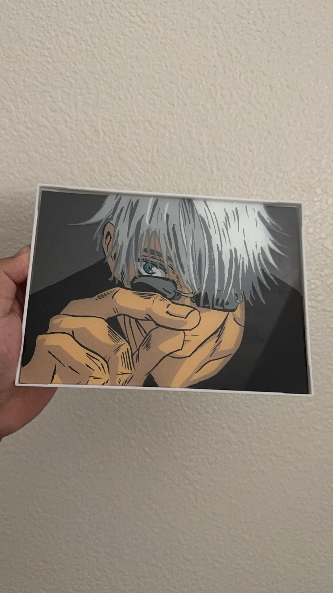 Gojo Satoru Glass Painting - Etsy