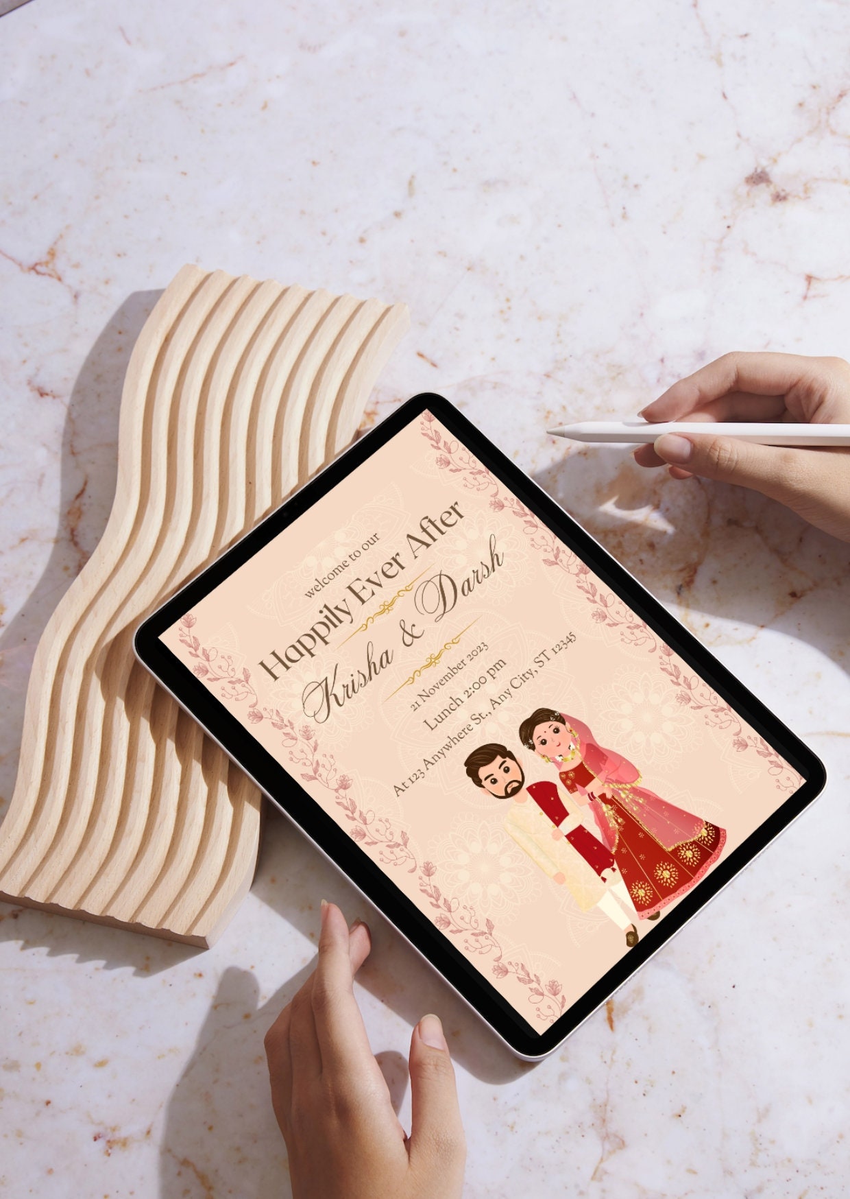 Digital Wedding Invitation Card Digital Wedding Card - Etsy