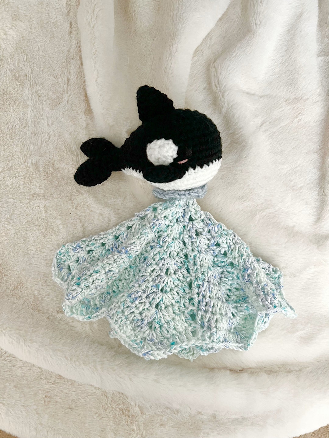 Orca Crochet Lovey - Customizable - Etsy