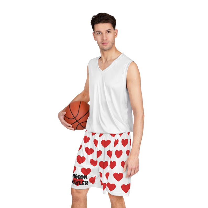 Dungeon Crawler Carl Heart Pattern Basketball Shorts, Matt Dinniman ...