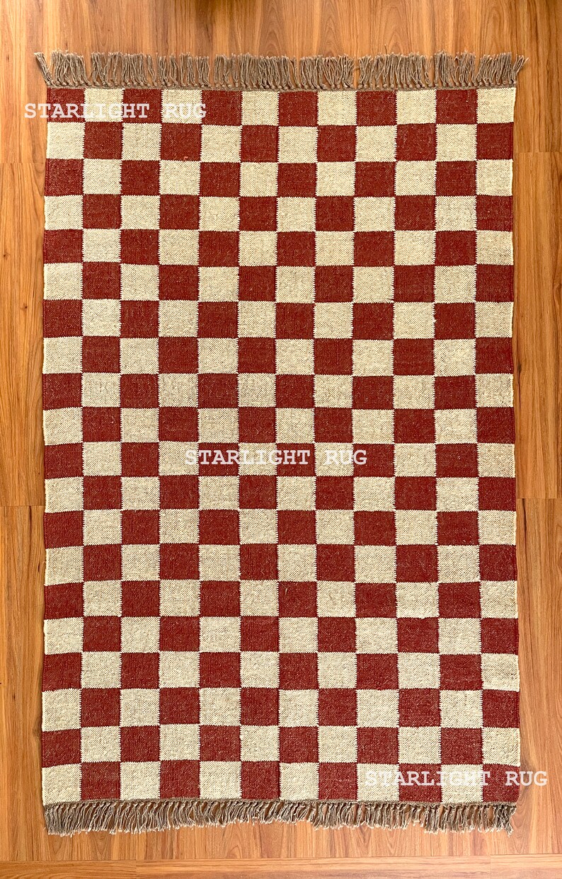 3x5, 6x9 Ft. Kilim Wool Jute Rug, Handwoven Dhurrie Rug, Fringes Jute ...