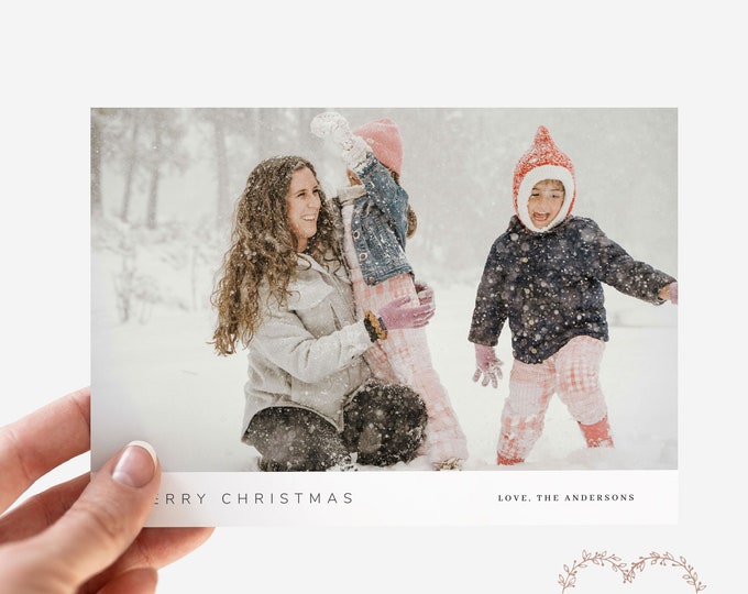 Christmas Cards With Photo, Christmas Photo Postcard, Family Photo ...