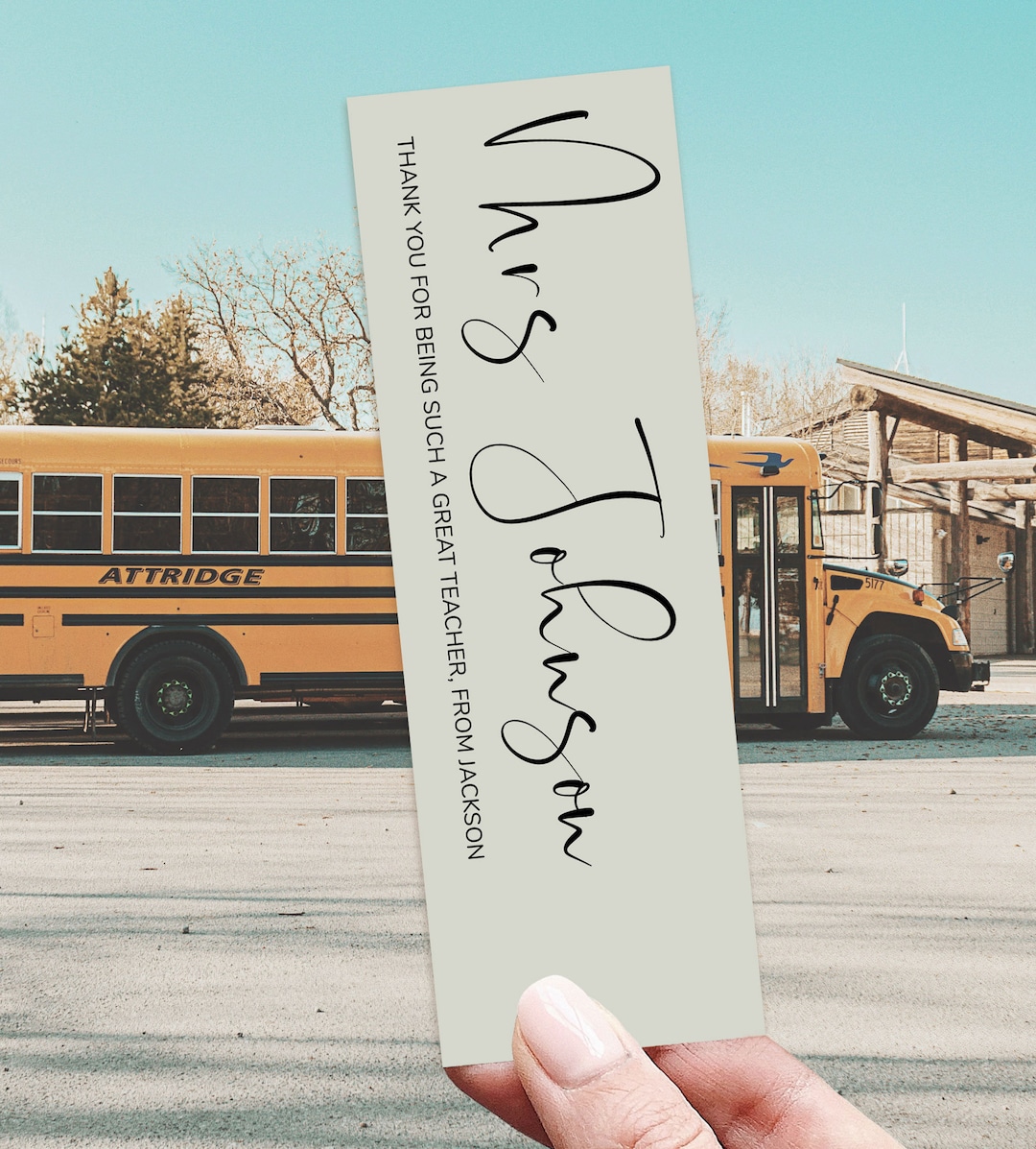 Editable Teacher Bookmark Template, Personalized Teacher Gift, End of ...
