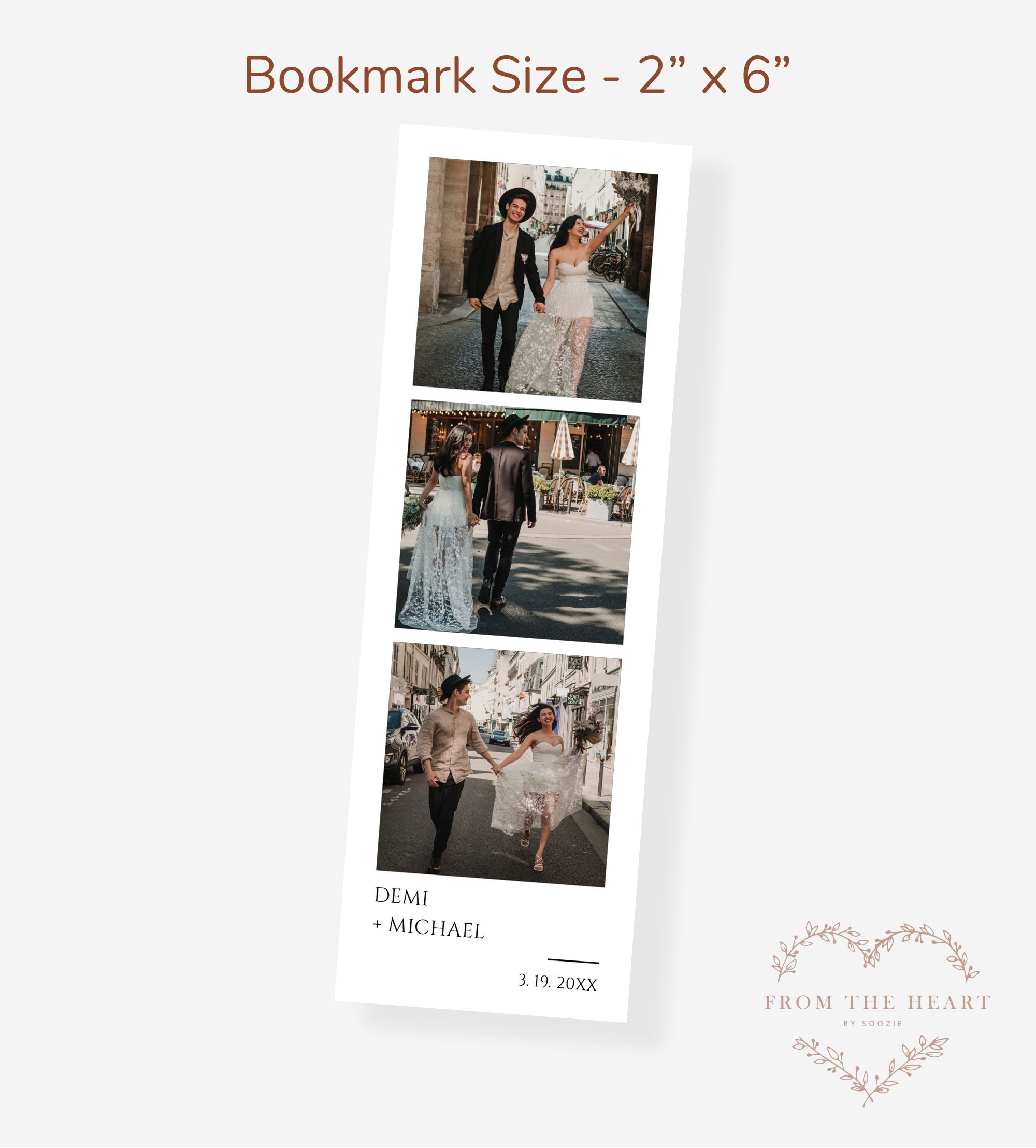 Editable Wedding Photo Booth Strip Template, 2x6 Photo Booth Template ...