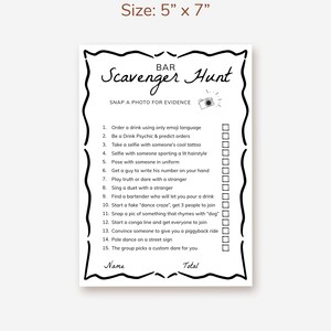 Girls Weekend Scavenger Hunt Game – Girls Night Out Scavenger Hunt ...