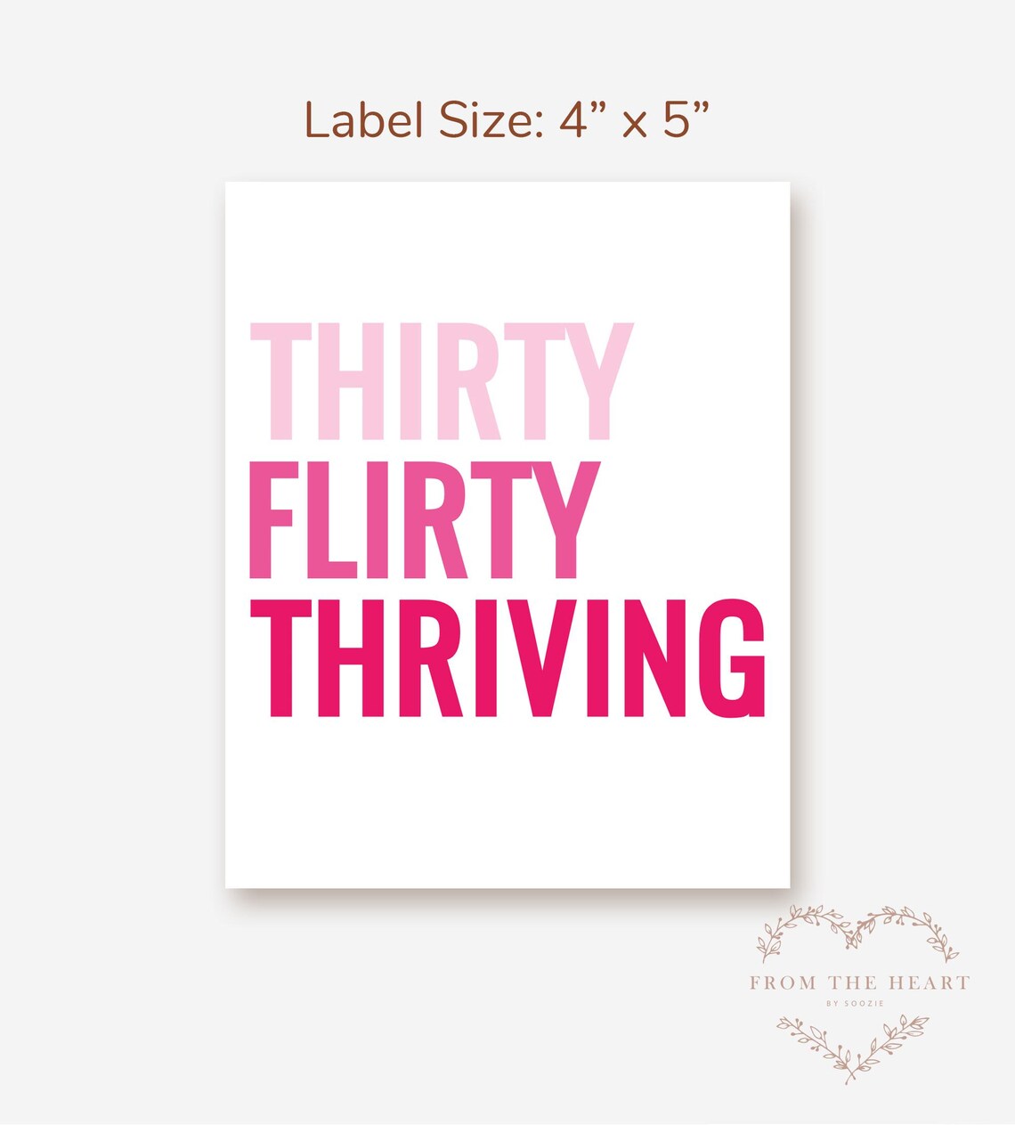 Funny 30th Birthday Wine Label - Thirtieth Birthday Gift for Her ...