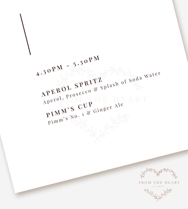 Editable Wedding Cocktail Hour Sign Template, Signature Drink Sign, Bar ...