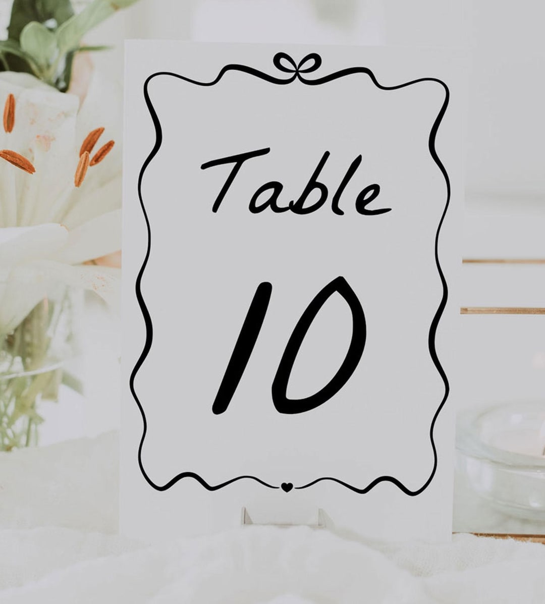 DIY Wedding Table Numbers 1-20 - Printable Wedding Reception Table ...