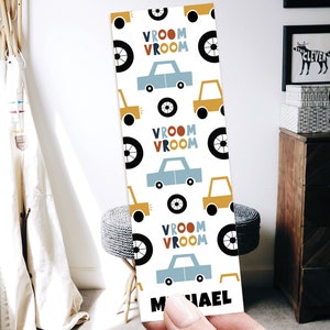 Editable Cute Car Printable Name Bookmark Template, Bookmark Template ...