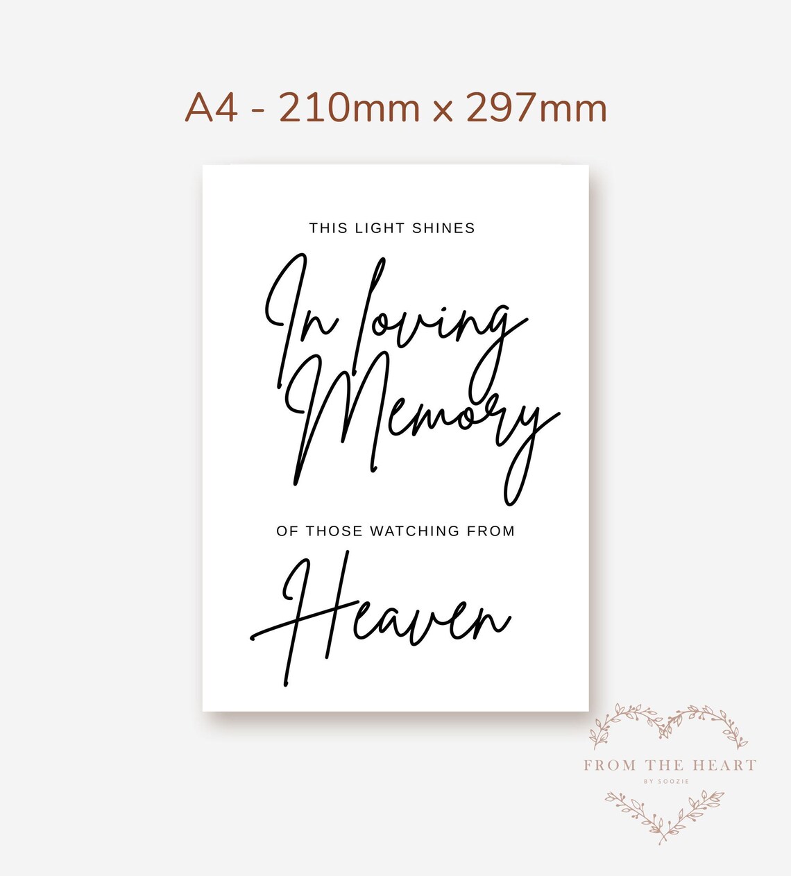 Memory Table Sign in Loving Memory Wedding Sign Forever in Our Hearts ...