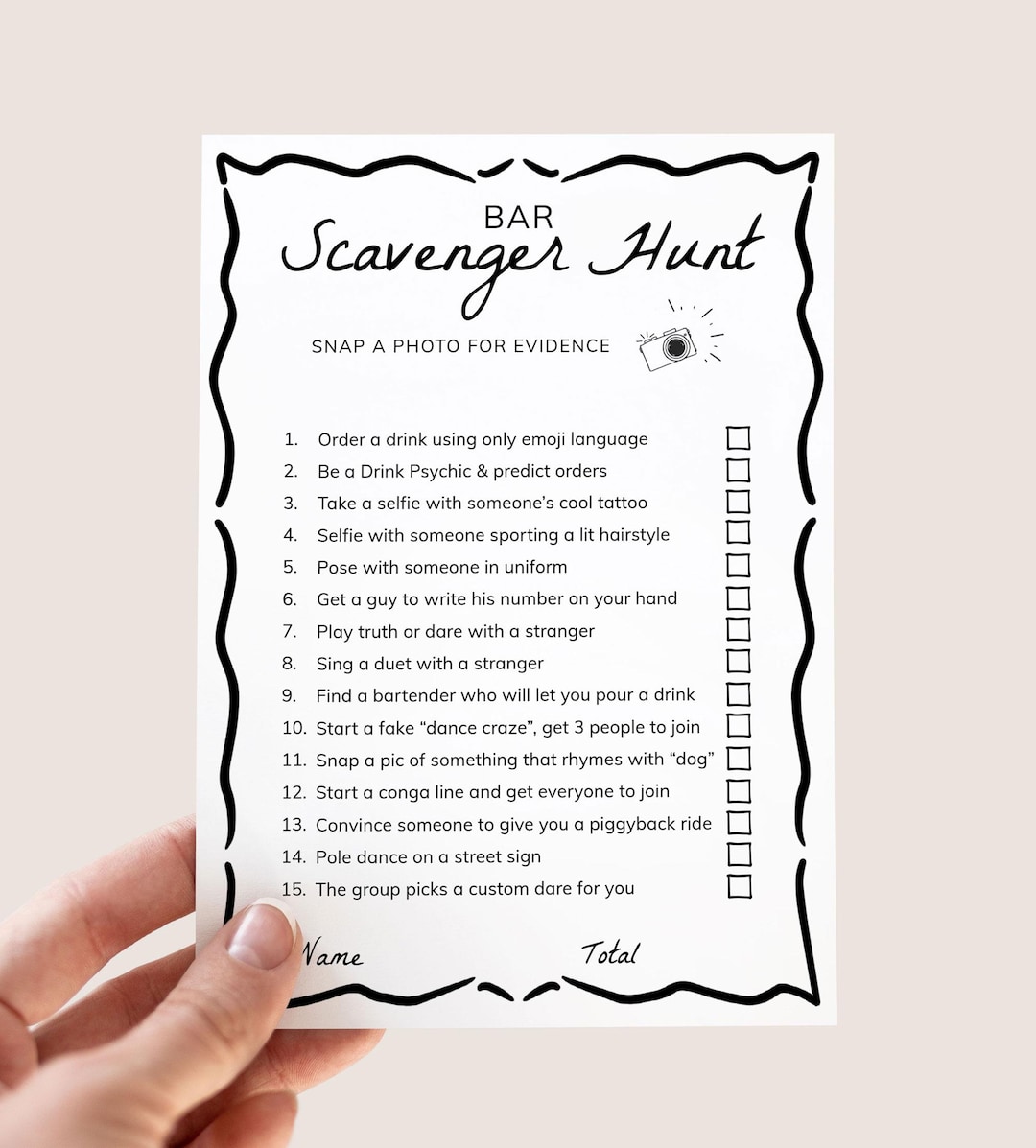 Girls Weekend Scavenger Hunt Game – Girls Night Out Scavenger Hunt ...