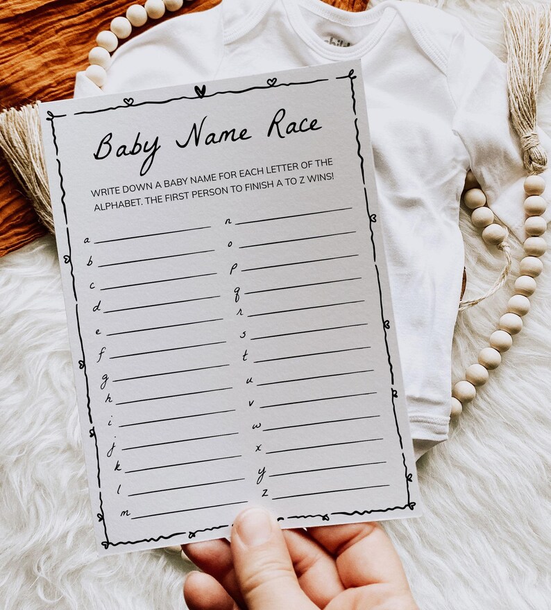 Editable Baby Shower Games Bundle – Minimalist Family Feud, Trivia ...