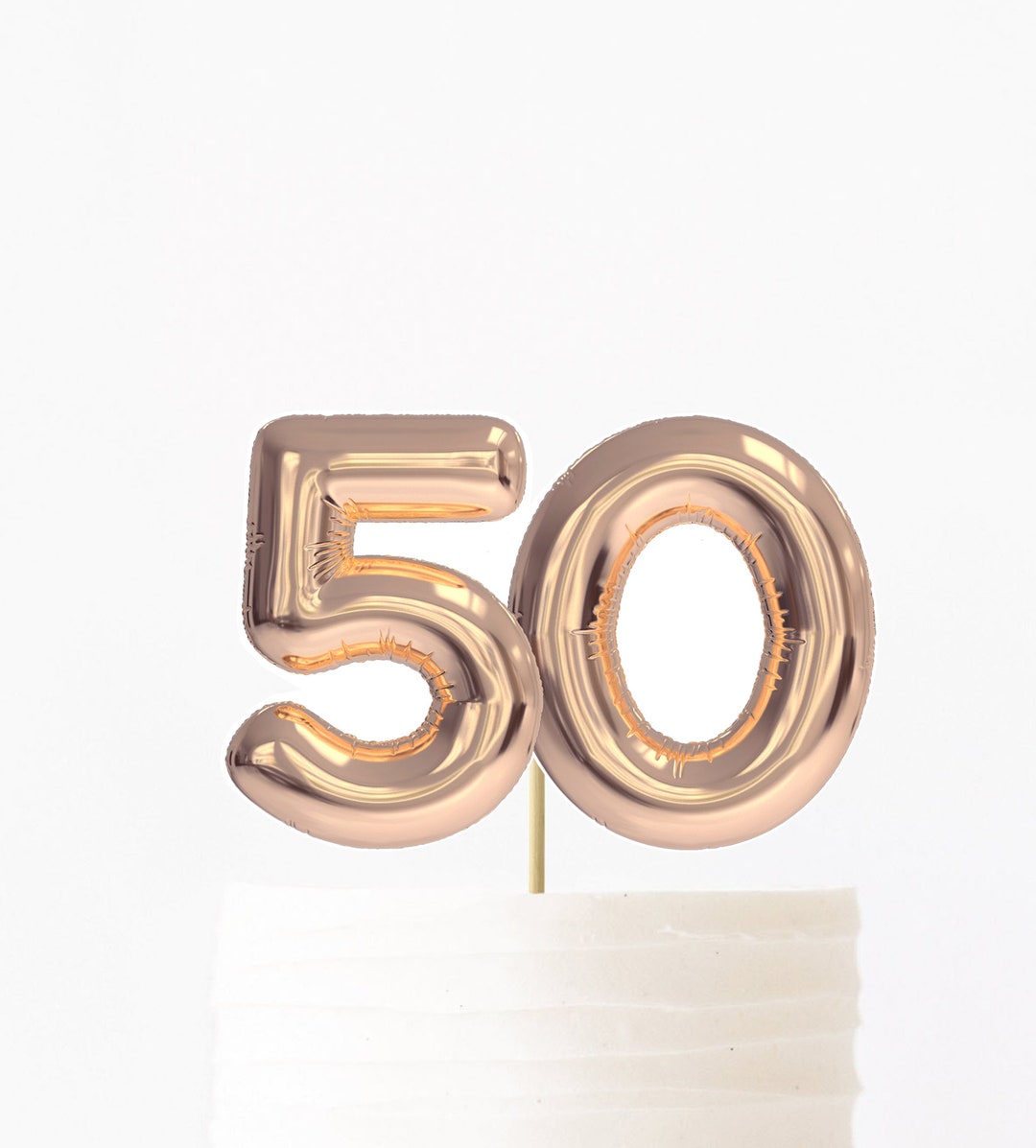 Printable 50 Birthday Cake Topper, Cake Topper for 50th Birthday, 50th ...