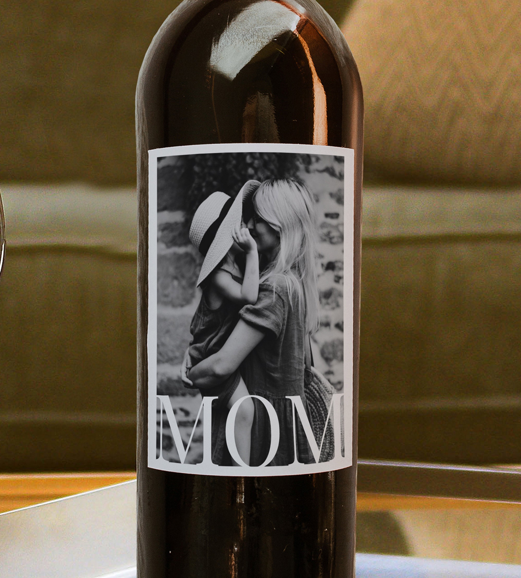 Editable Mom Wine Label Template, Custom Mother's Day Gift, Gifts for ...