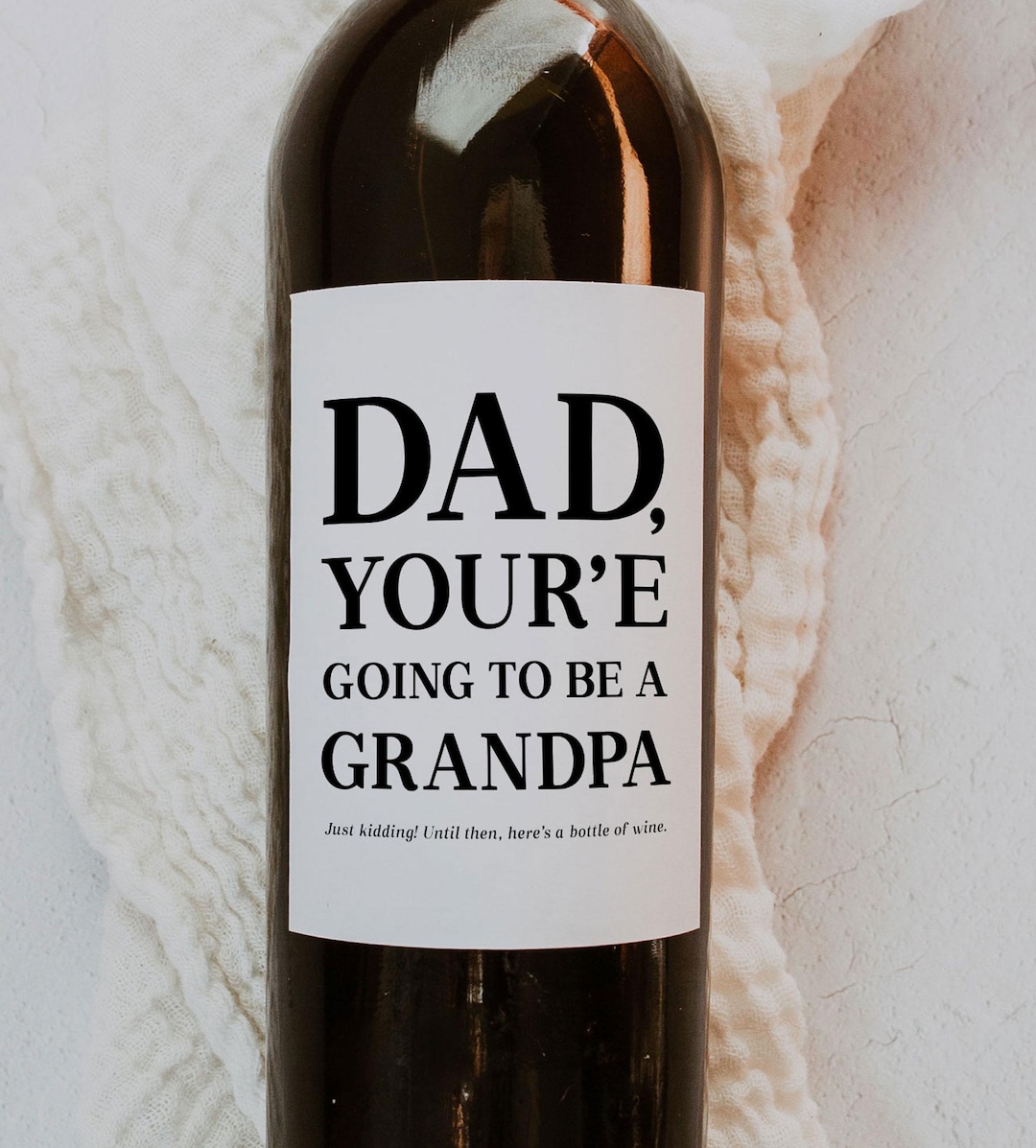 Funny Wine Label Hilarious Gift for Dad Funny Wine Bottle Label, Funny ...