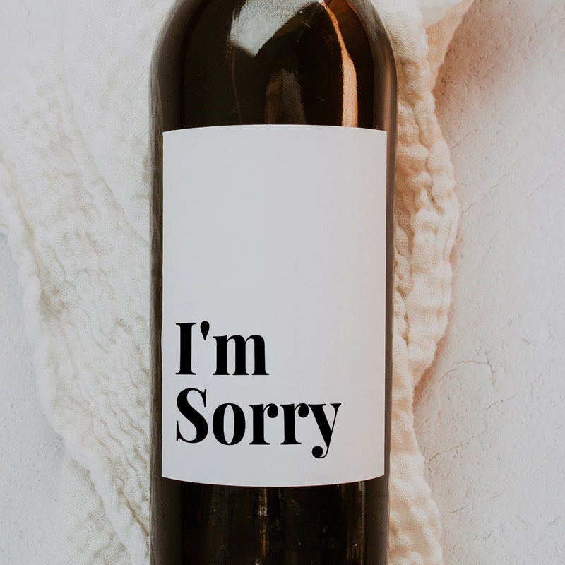 Sorry Label - Etsy