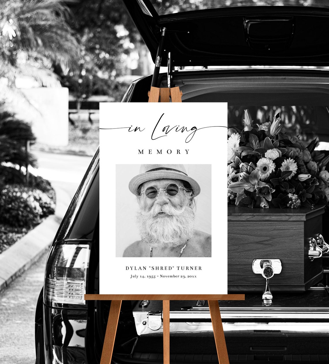 Editable Funeral Welcome Sign Memorial Welcome Sign, Funeral Poster ...