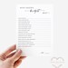 Editable Who Knows the Bride Best Bridal Shower Game Template, Bridal ...