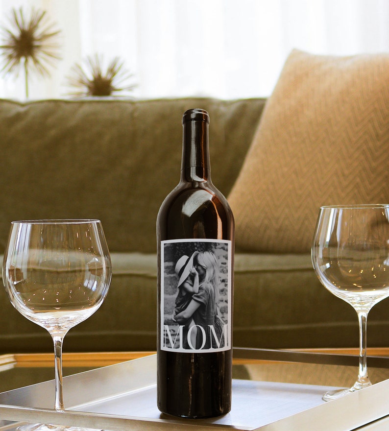 Editable Mom Wine Label Template, Custom Mother's Day Gift, Gifts for ...