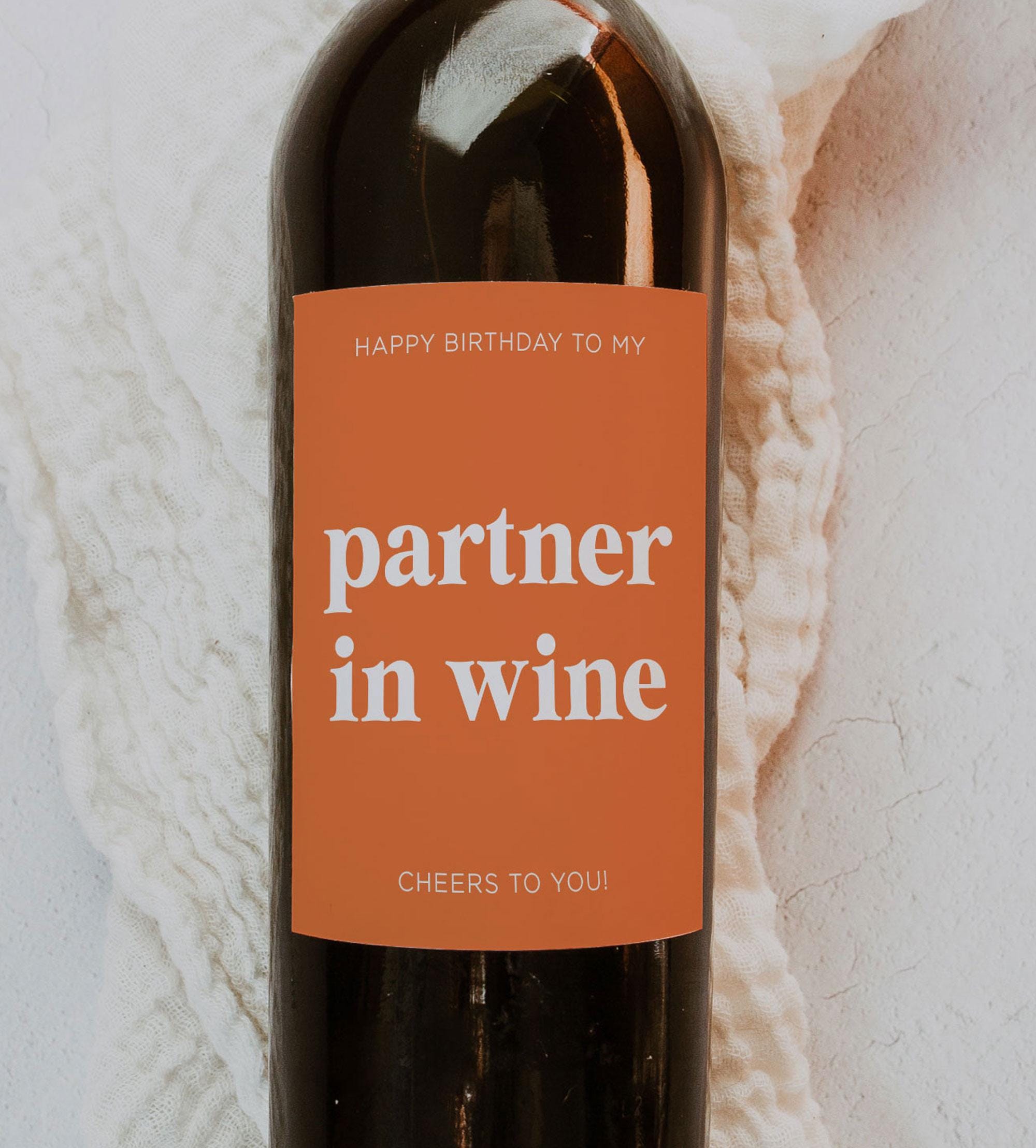 Happy Birthday Wine Label - DIY Printable Gift for Best Friend, BFF ...