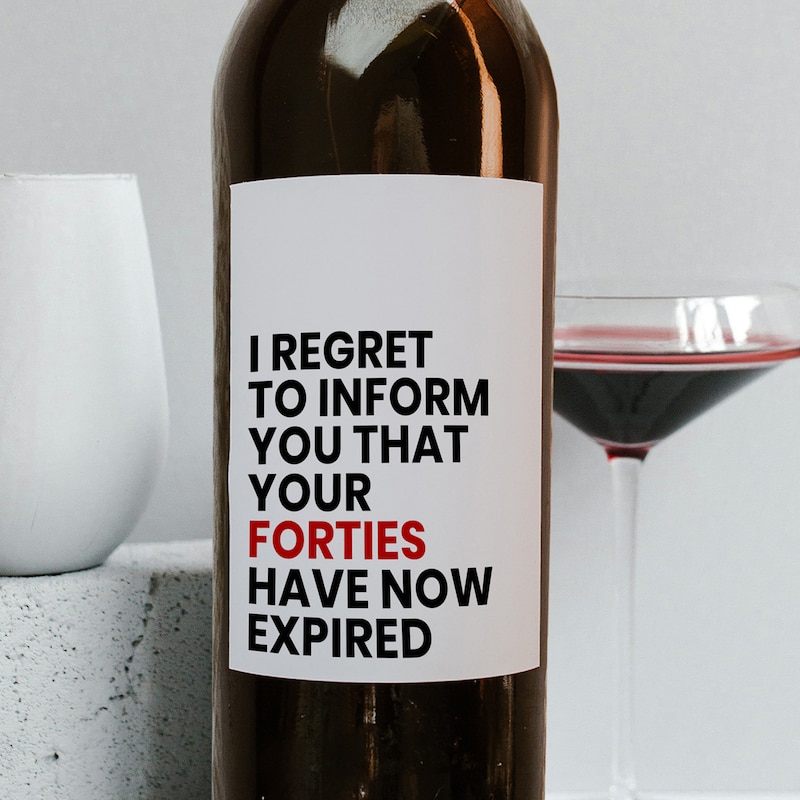 Funny Wine Labels - Etsy