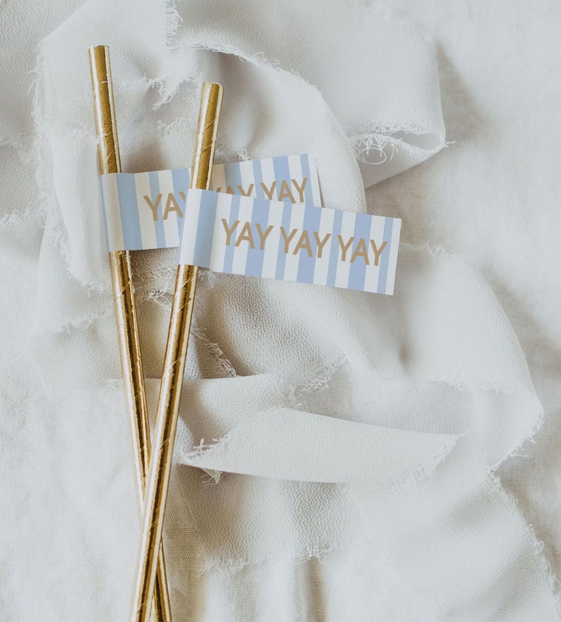 Printable Birthday Straw Flags - DIY Party Decorations - Yay Yay Yay ...