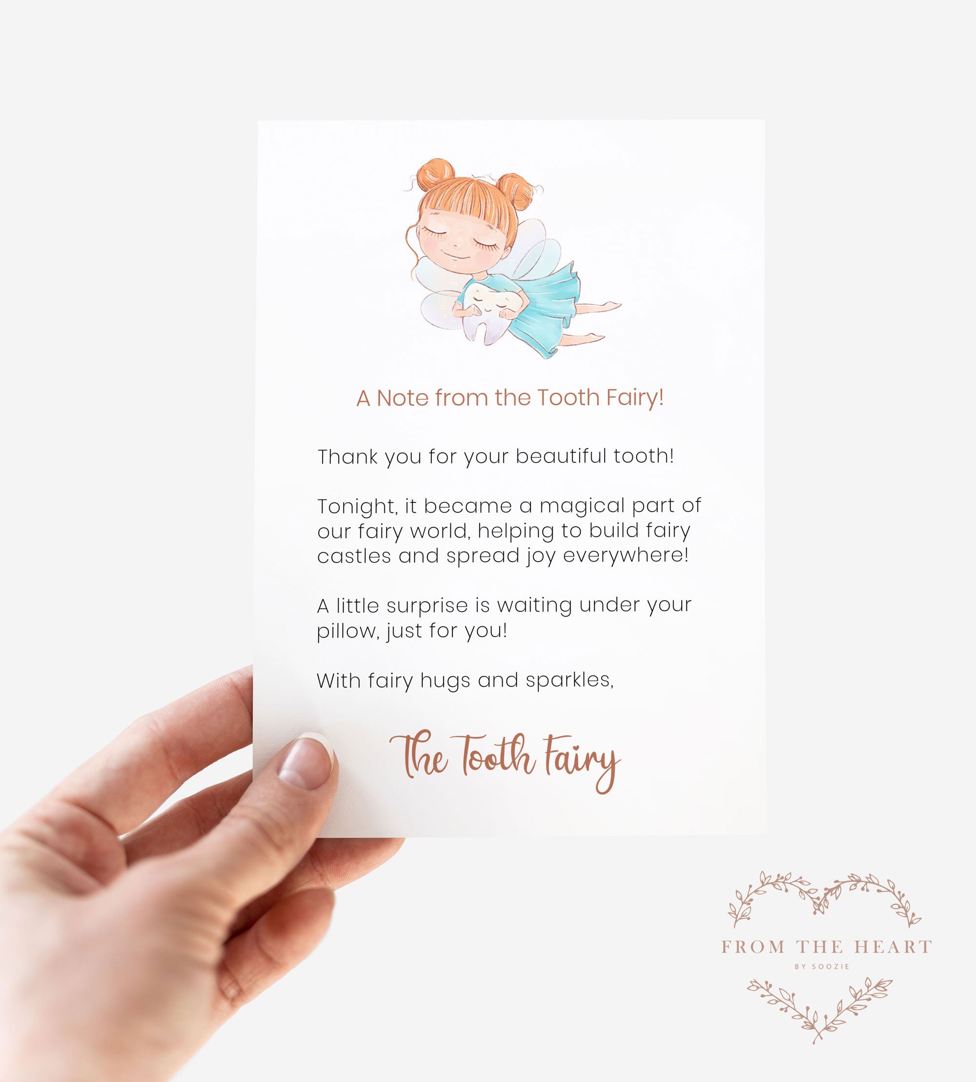 Tooth Fairy Letter, Tooth Fairy Note, Tooth Fairy Printable, Letter ...