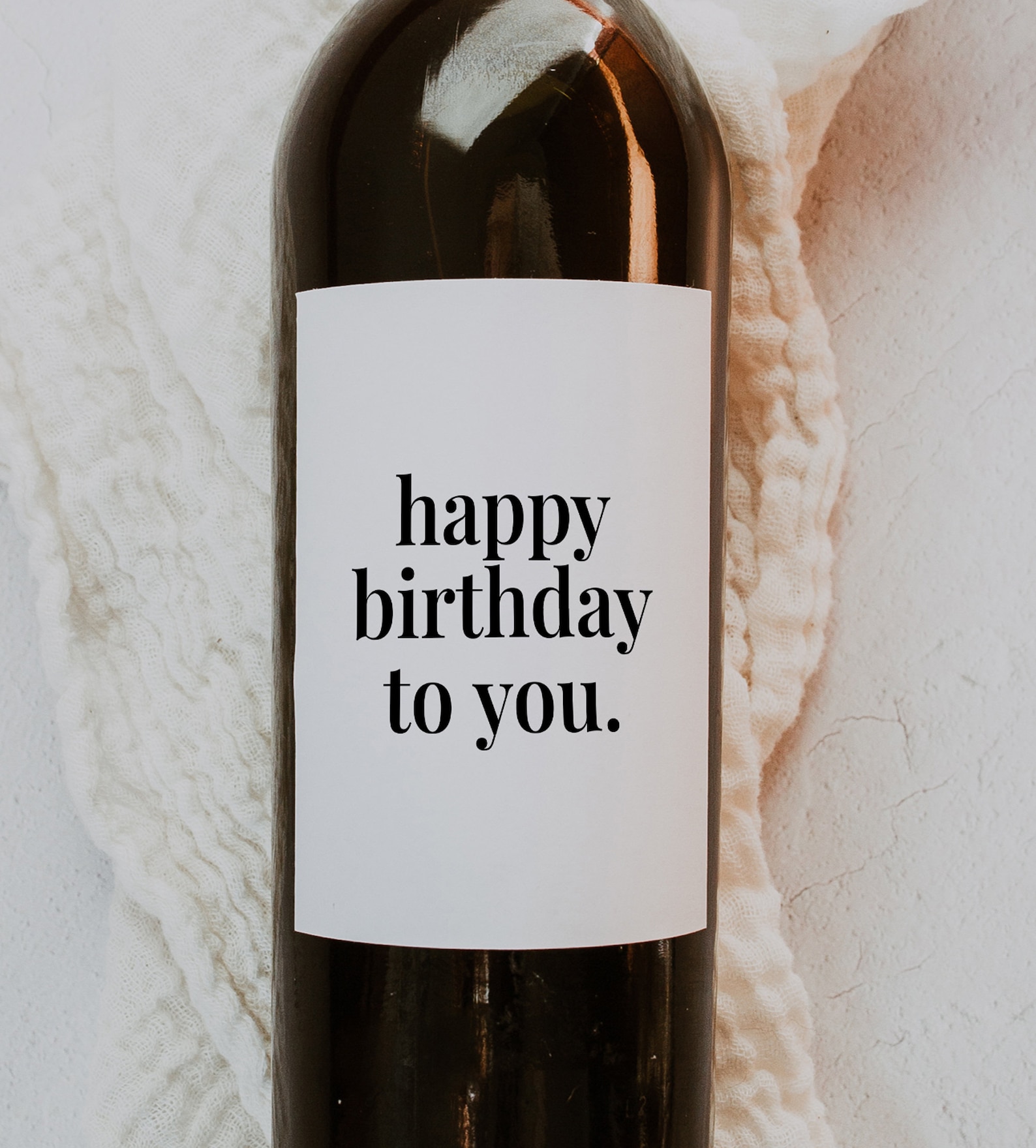 Printable Birthday Wine Label Happy Birthday Gift Wine Bottle Label ...