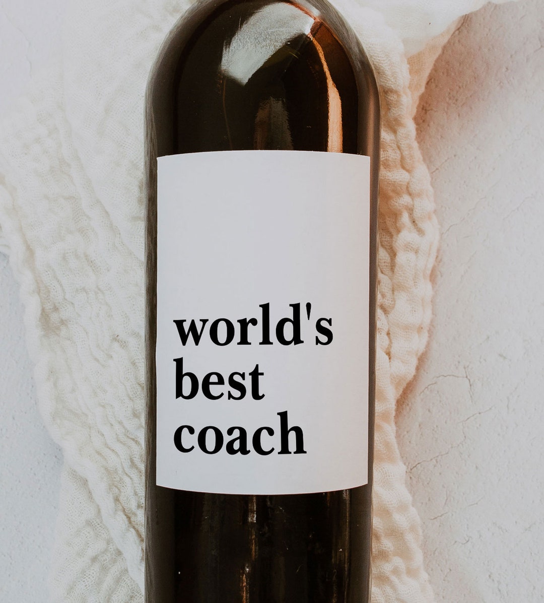 Printable World's Best Coach Wine Label, Coach Gifts, Gifts for Coaches ...