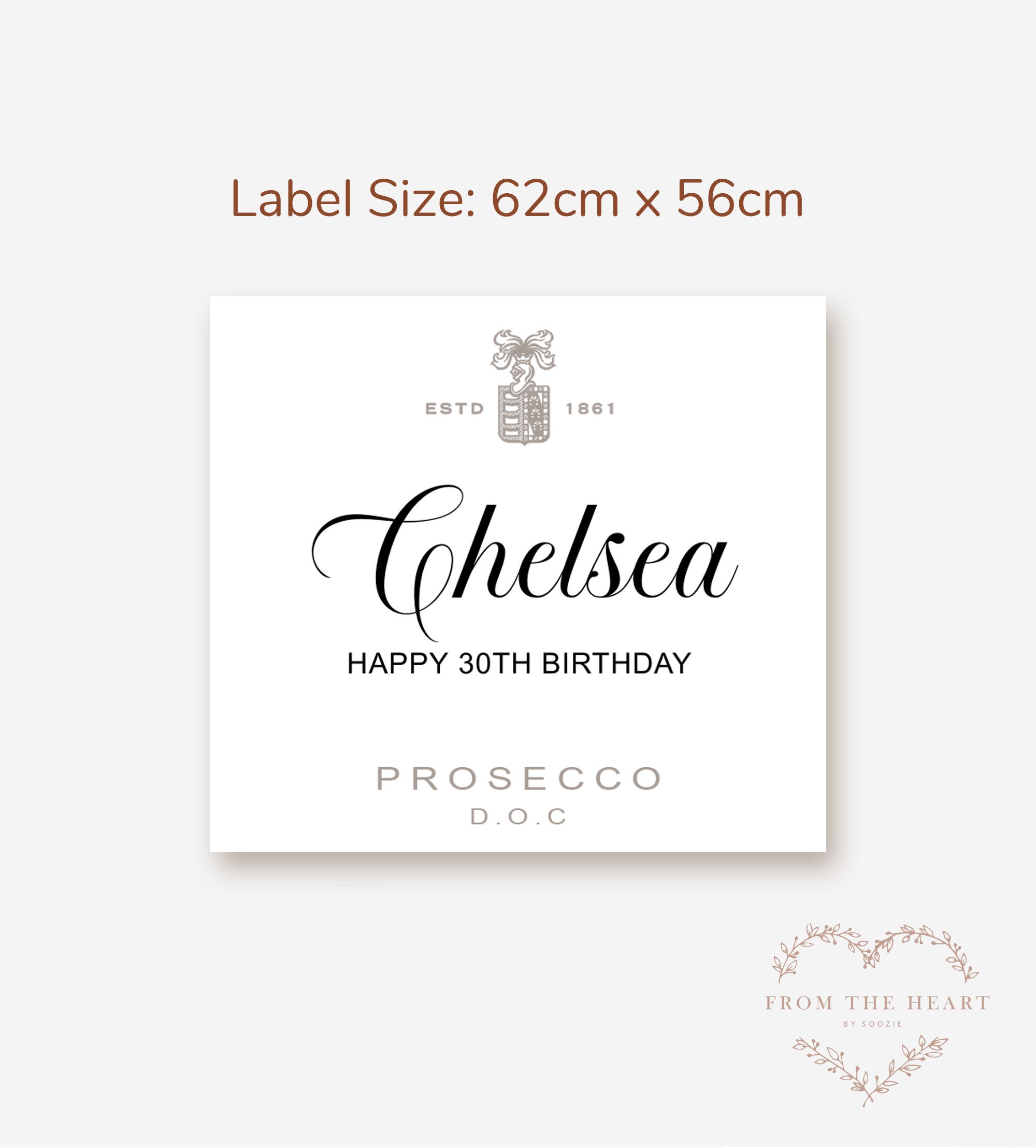 Editable 30th Birthday Champagne Label Template 30th Birthday Wine ...