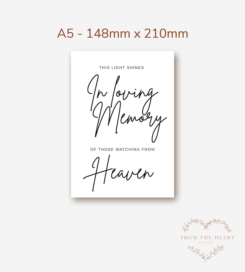 Memory Table Sign | in Loving Memory Wedding Sign | Forever in Our ...