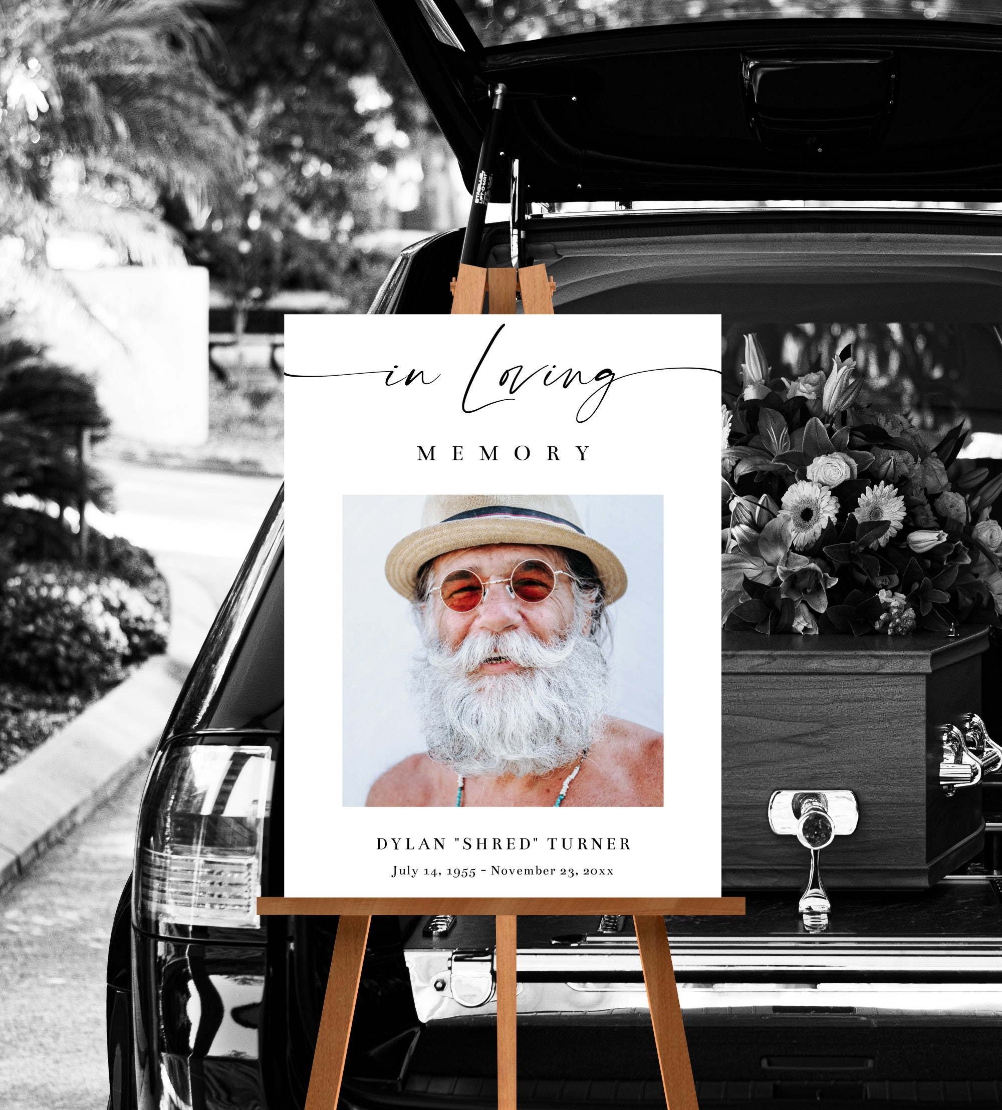 Editable Funeral Welcome Sign Memorial Welcome Sign, Funeral Poster ...