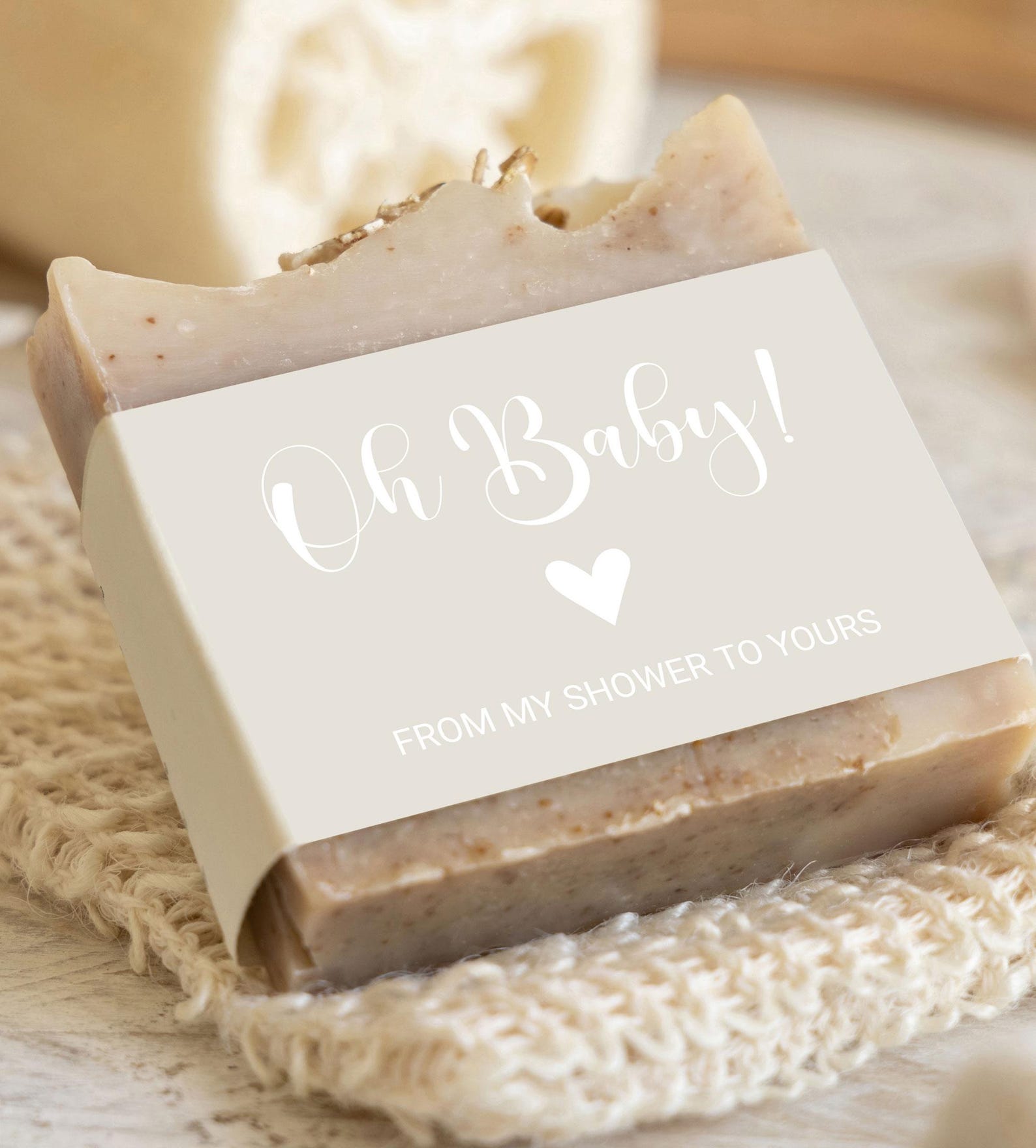 Boho Baby Shower Soap Favor Bands, Gender-neutral Wraps (instant ...