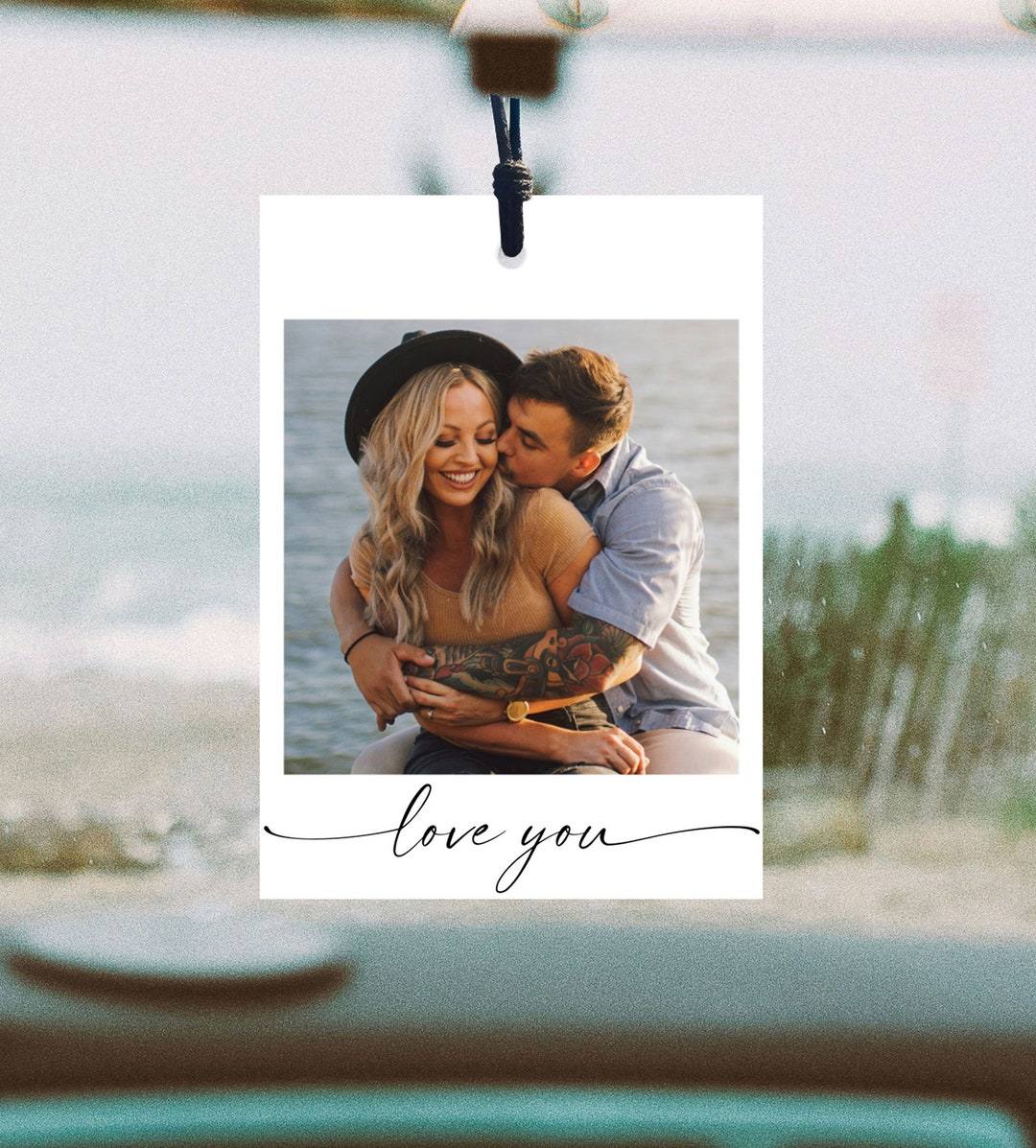 Custom Photo Car Ornament Template – DIY Rear View Mirror Gift ...