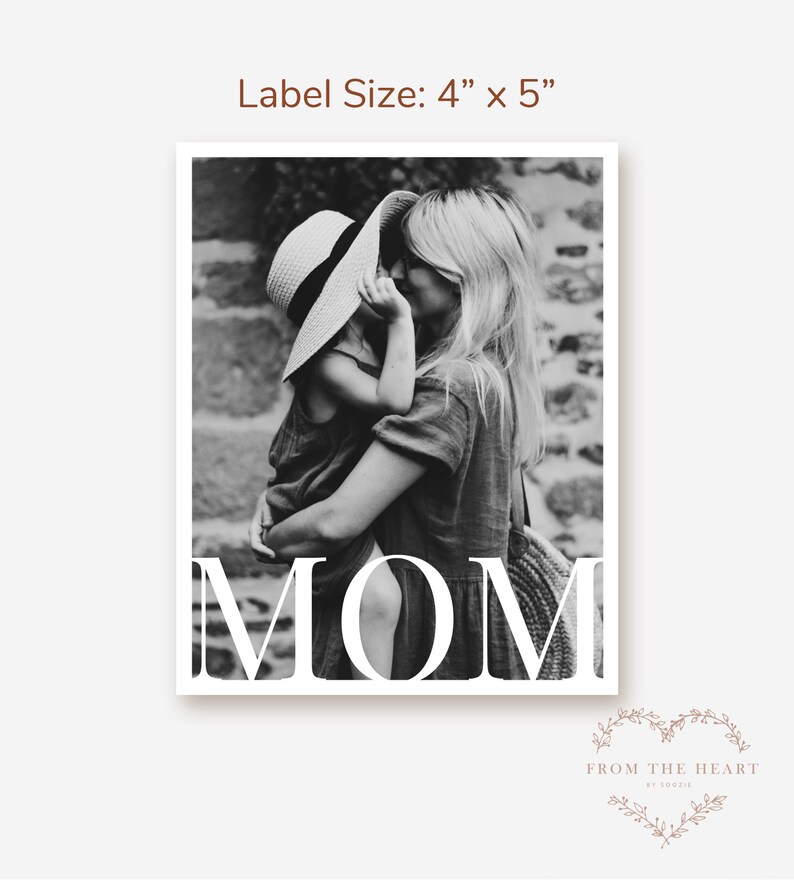 Editable Mom Wine Label Template, Custom Mother's Day Gift, Gifts for ...