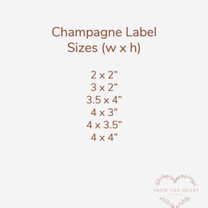 Editable Champagne Label Template | Custom Mini Wine Bottle Label ...