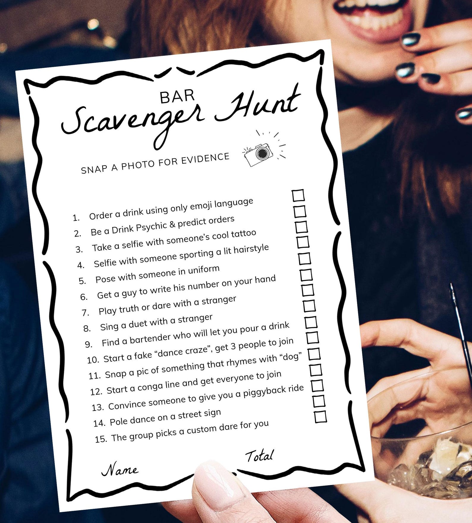 Girls Weekend Scavenger Hunt Game – Girls Night Out Scavenger Hunt ...