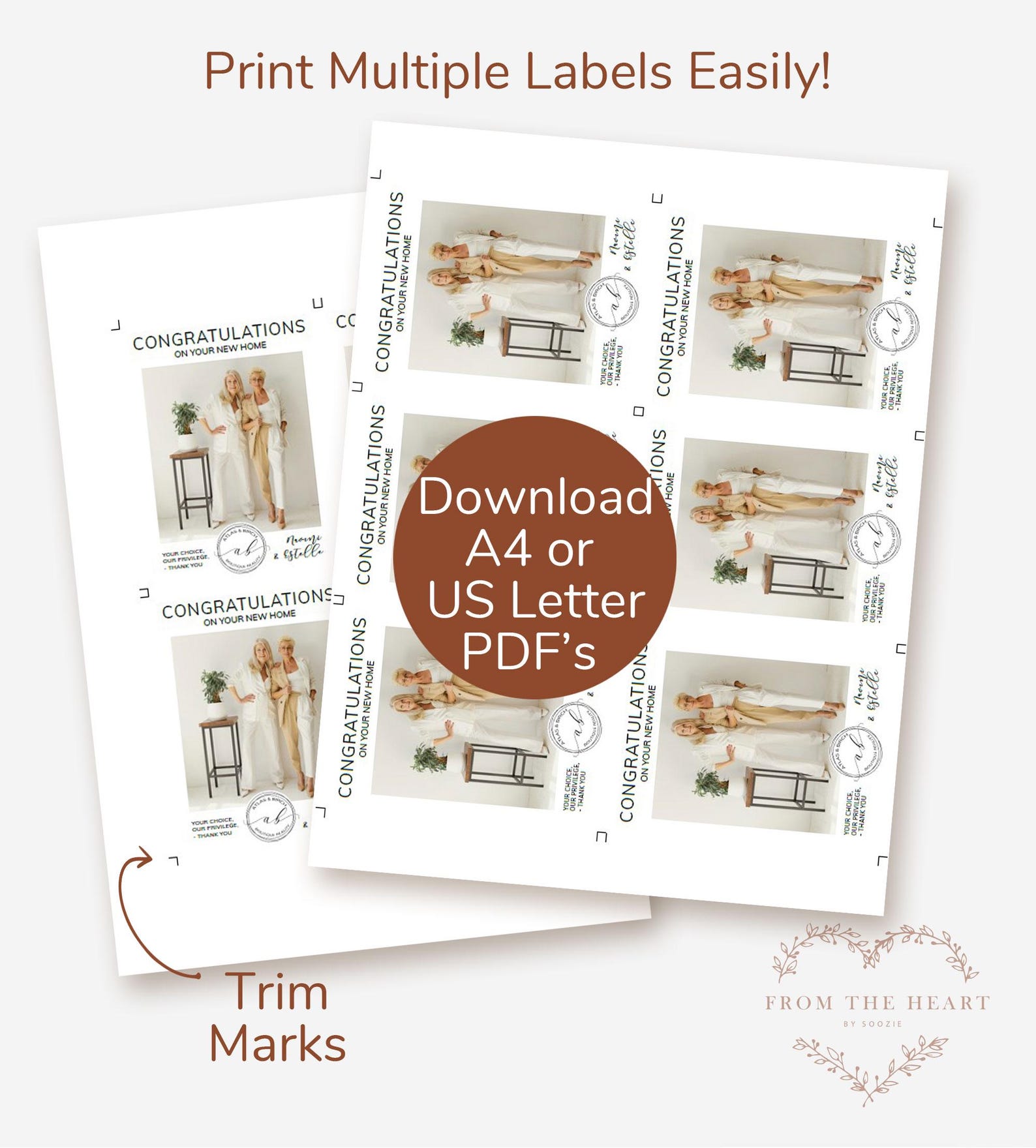 Custom Realtor Wine Label – Closing Gift for Clients, Real Estate Agent ...