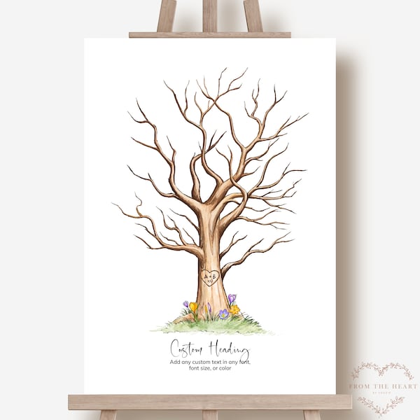 Thumbprint Tree - Etsy