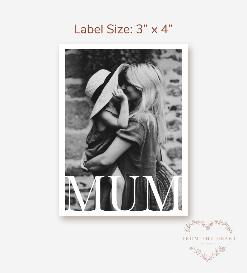 Editable Mum Wine Label Template, Custom Mother's Day Gift, Gifts for ...
