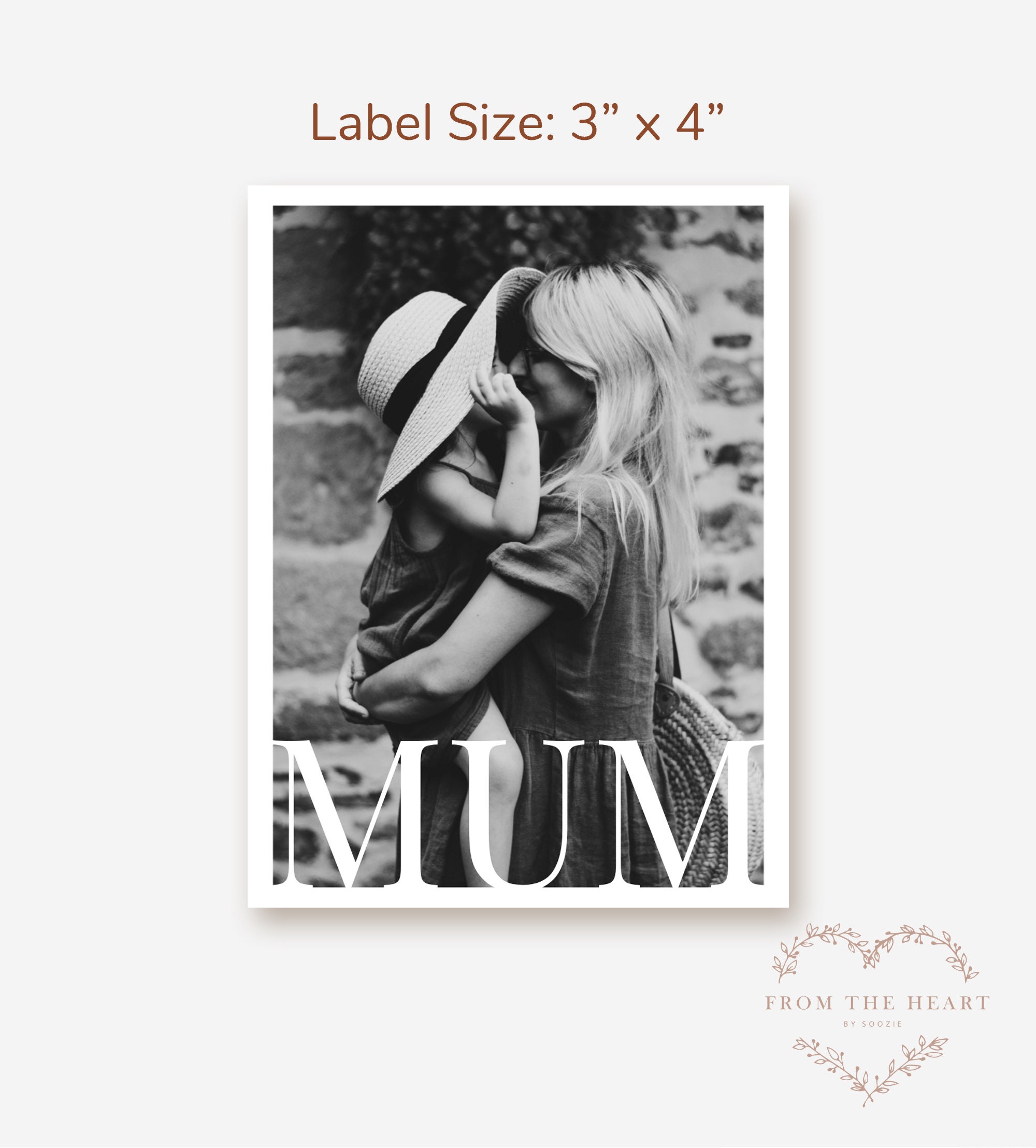 Editable Mum Wine Label Template, Custom Mother's Day Gift, Gifts for ...