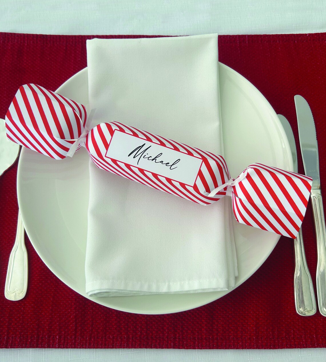 Personalised Christmas Cracker Template Instant Download - Etsy