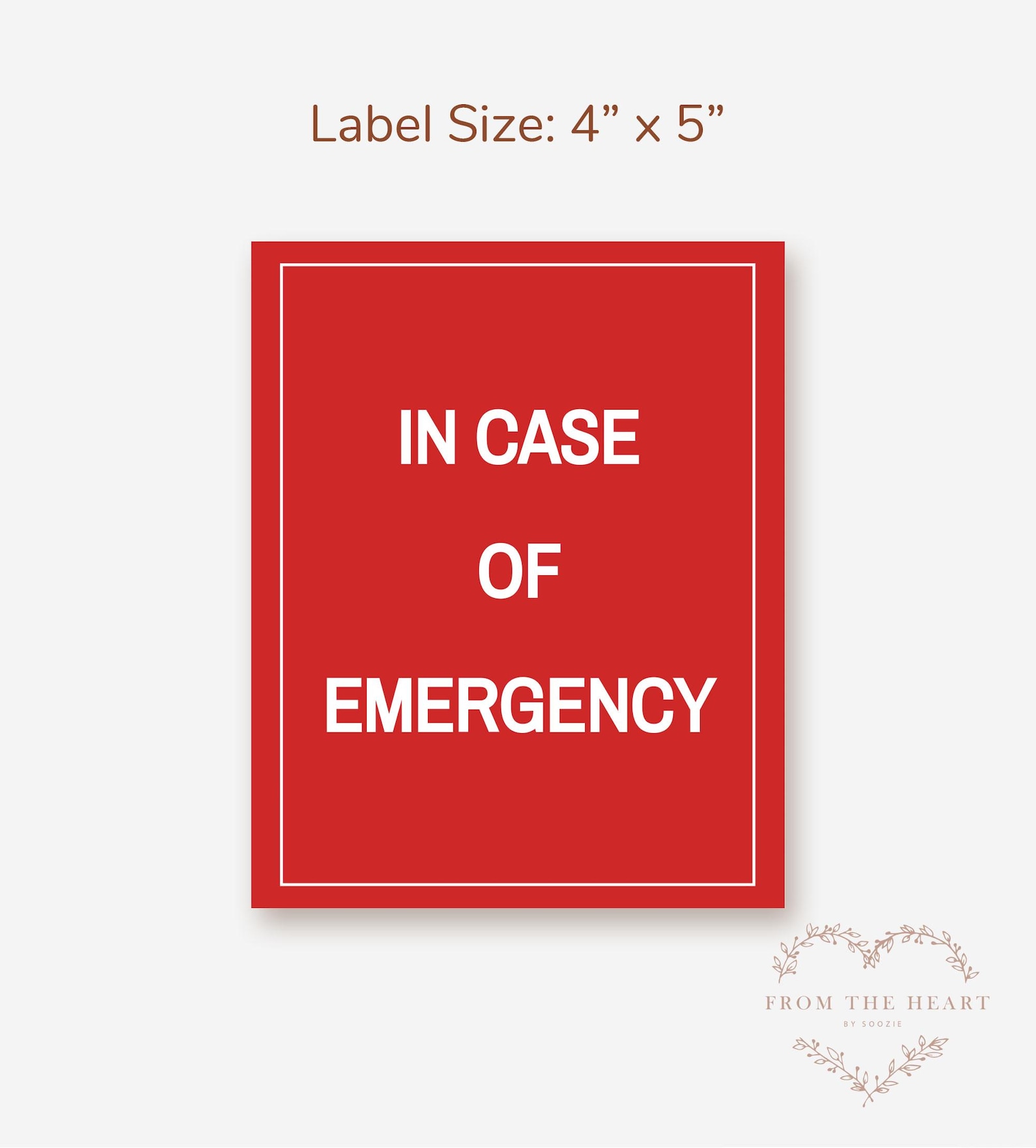 In Case of Emergency Wine Label | Funny Wine Labels | Funny Wine ...