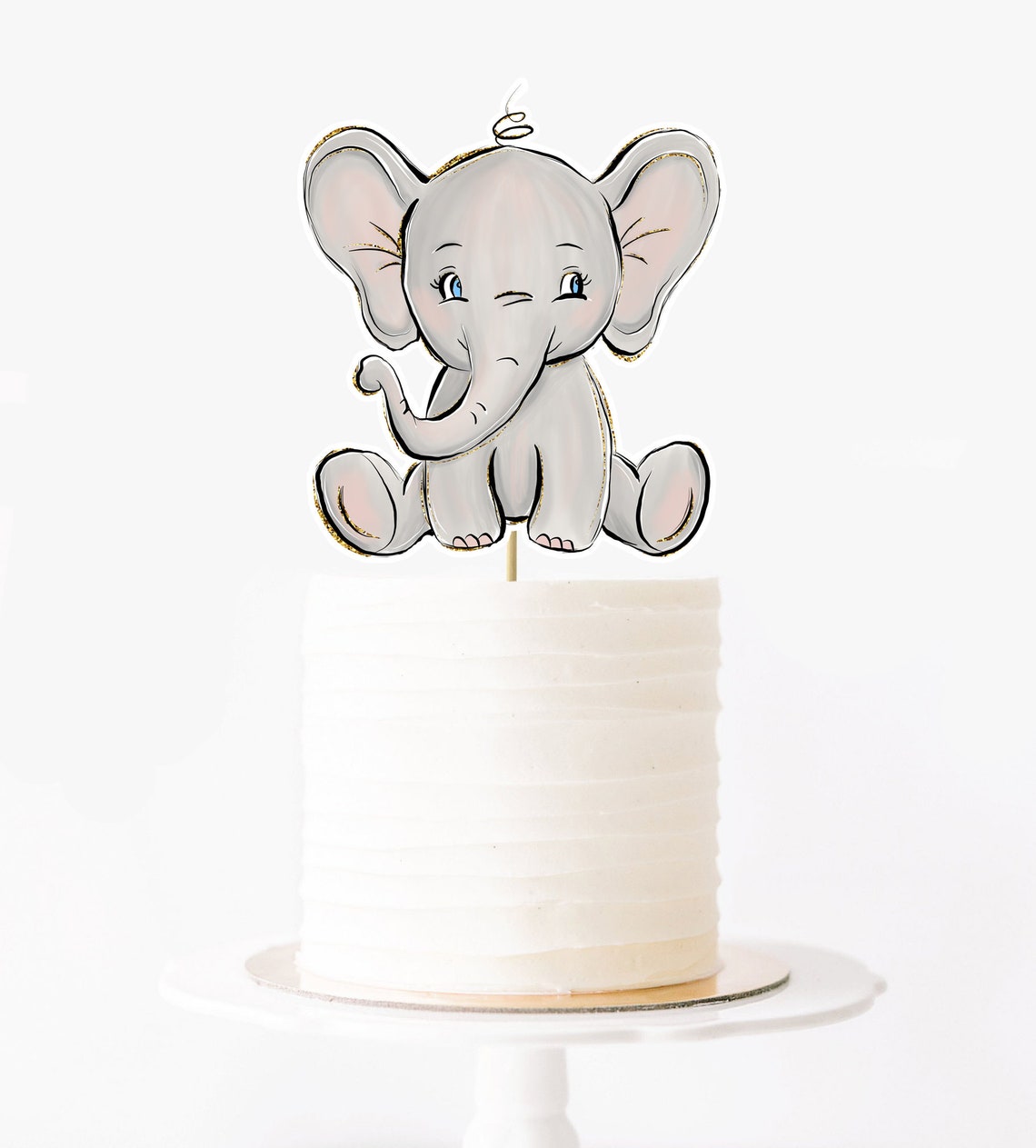 Printable Elephant Centerpiece Elephant Cake Topper Elephant Cutout ...