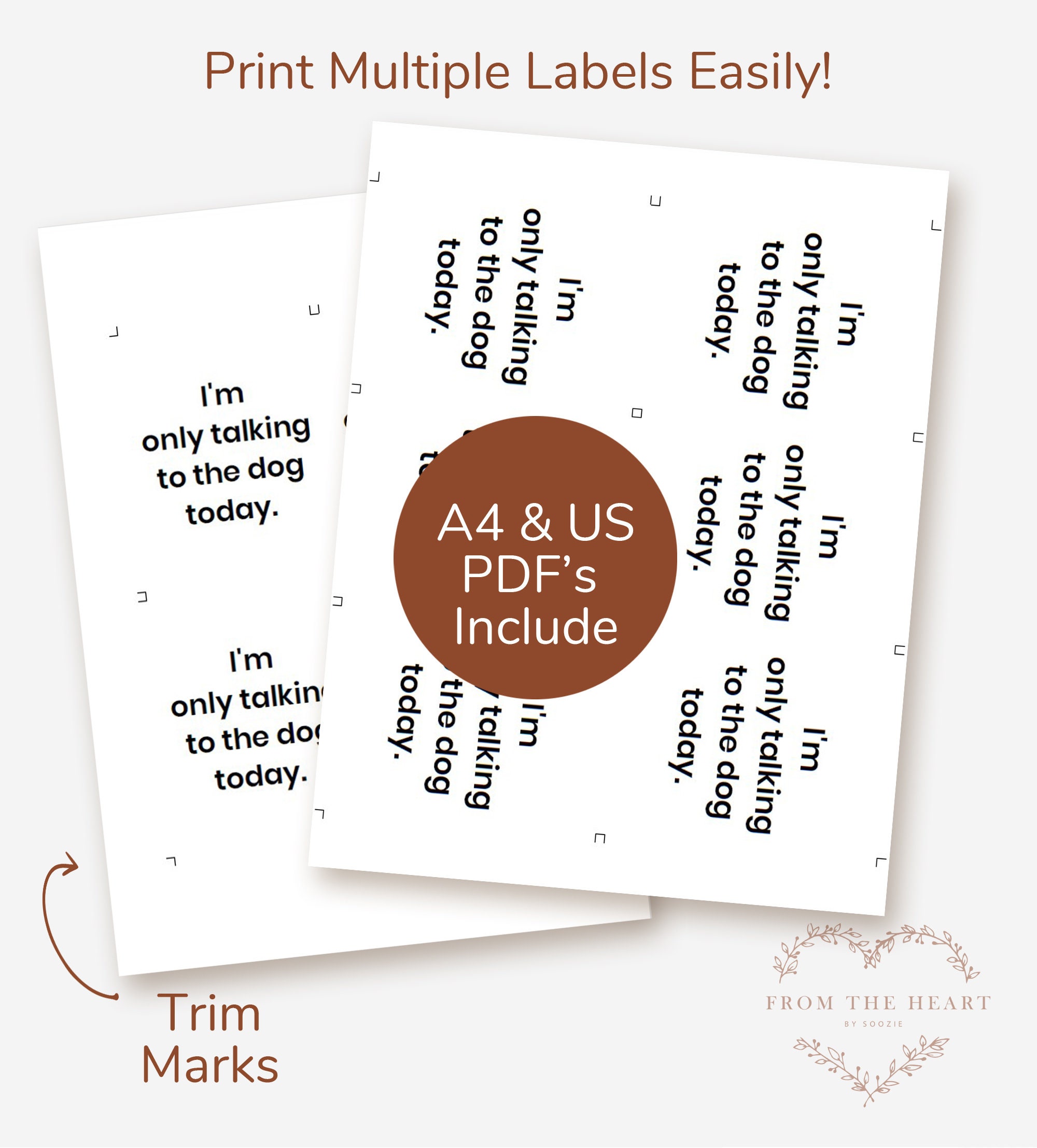 Printable Dog Lover Wine Bottle Label Only Talking to the Dog Fun Dog ...