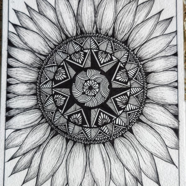Sunflower Mandala - Etsy