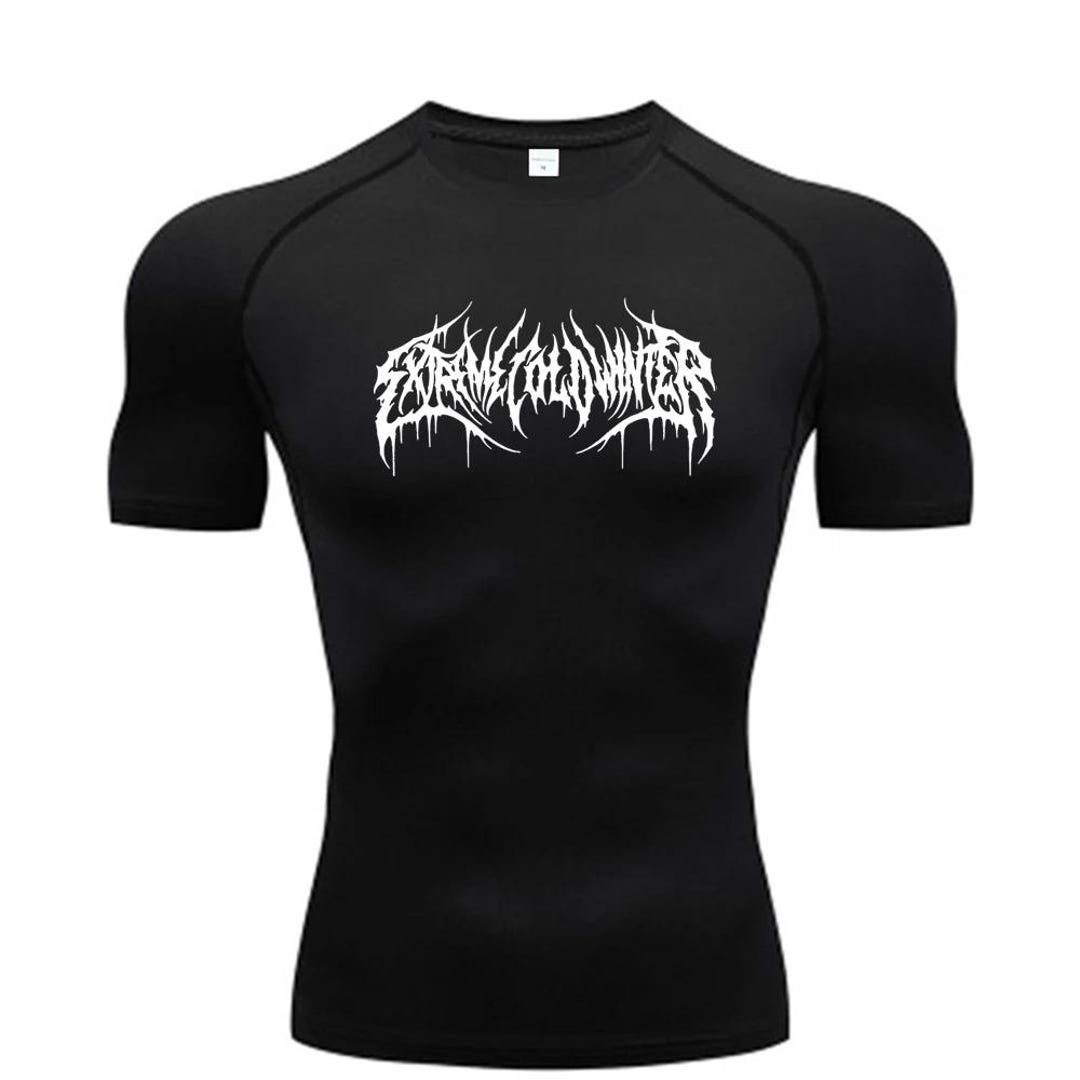 Minimal Goth Short Sleeve Invincible Compression Shirt - Etsy UK