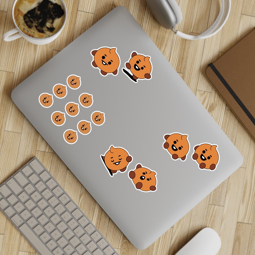 BT21 Shooky Stickers | Cute K-pop BTS Army Yoongi Suga Planner Phone ...